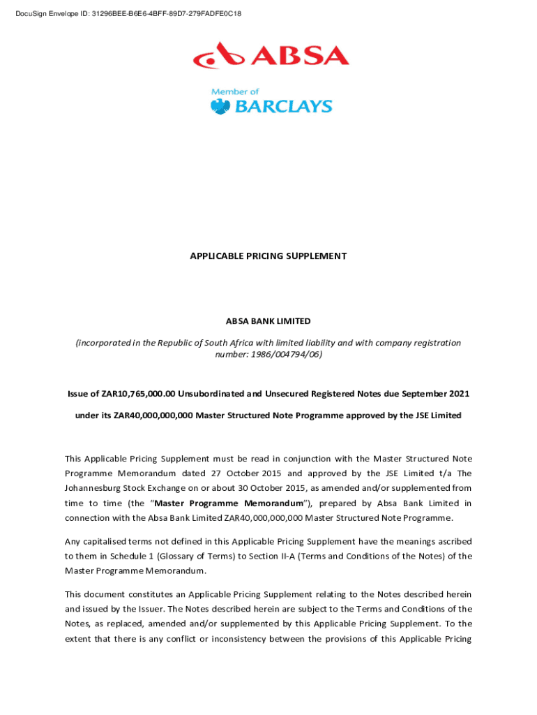 Fillable Online DocuSign Envelope ID: 31296BEE-B6E6-4BFF-89D7 ...