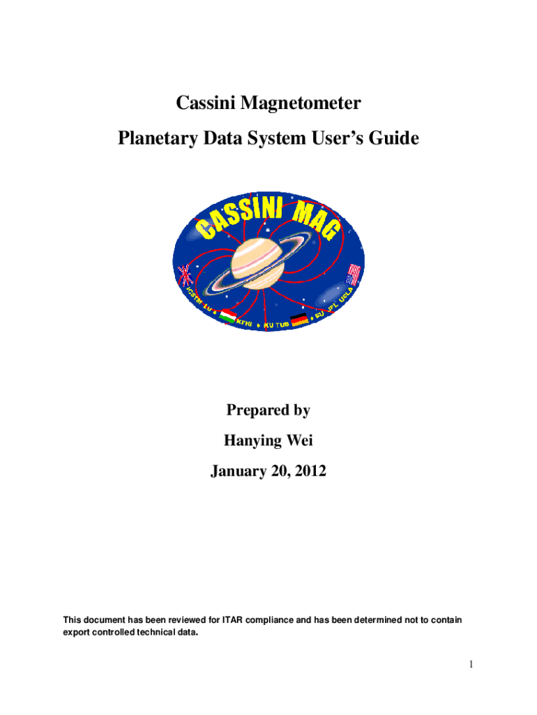 Fillable Online How to Obtain Cassini Data via NASAS Planetary Data System Fax Email Print ...