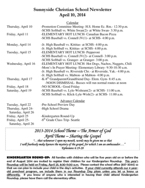 Fillable Online sunnysidechristianschool Sunnyside Christian School ...