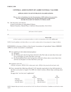 Fillable Online 76812 CAAV A4 Form Ent Exams Fax Email Print - pdfFiller