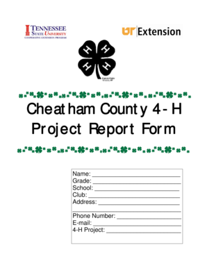 Fillable Online Project plan - University of Tennessee Extension Fax ...