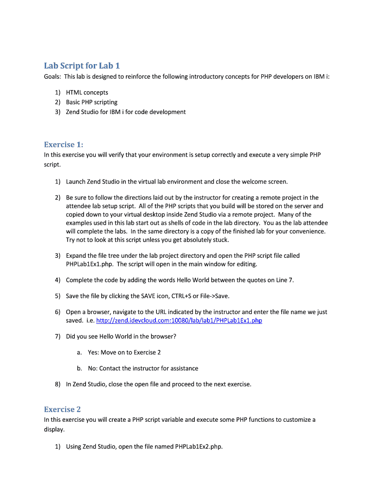 Fillable Online Lab Script For Lab 1 Fax Email Print - Pdffiller