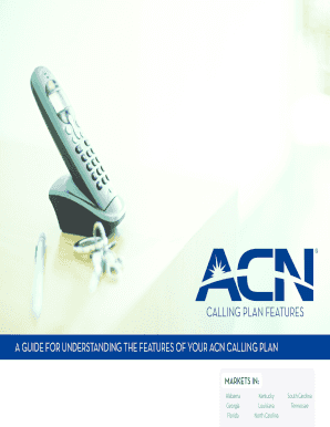 Fillable Online CALLING PLAN FEATURES Fax Email Print - pdfFiller