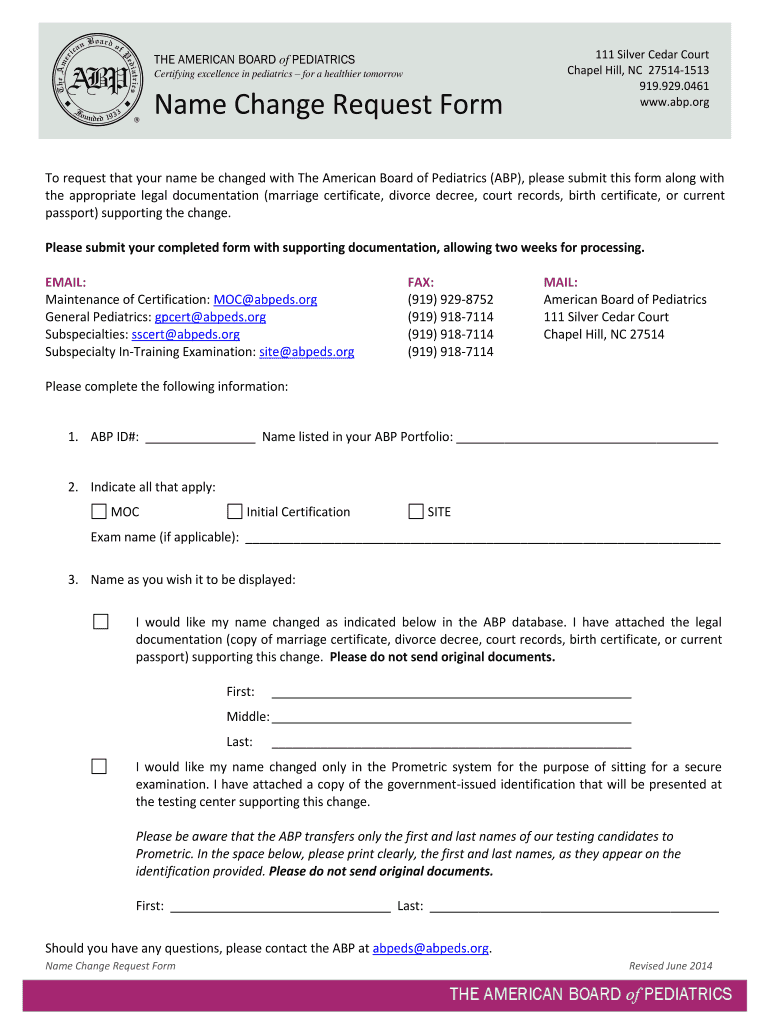 Fillable Online abp Open Form - The American Board of Pediatrics Fax ...