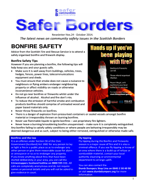 Fillable Online BONFIRE SAFETY Fax Email Print - pdfFiller