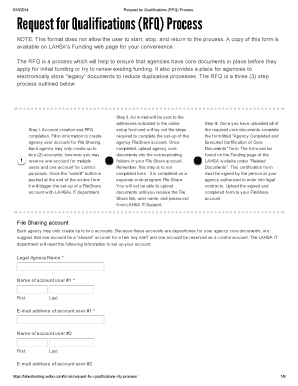 Fillable Online documents lahsa Request for Qualifications RFQ Process - LAHSA Documents Fax ...
