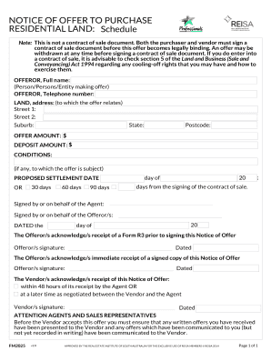 Fillable Online RESIDENTIAL LAND: Schedule Fax Email Print - pdfFiller