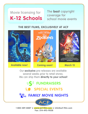 Fillable Online Movie licensing for Fax Email Print - pdfFiller