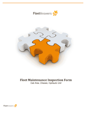 Fillable Online Fleet Maintenance Inspection Form - FleetAnswers Fax ...