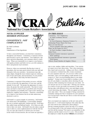 Fillable Online nicra 00 National Ice Cream Retailers Association NICRA ...