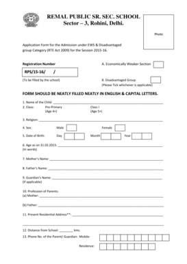 Fillable Online REMAL PUBLIC SR SEC SCHOOL Sector 3 Rohini Fax Email ...