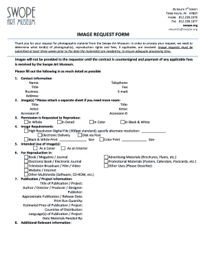 Fillable Online swope Image Request Form - Swope Art Museum Fax Email ...
