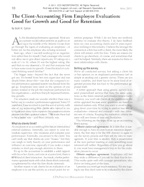 Fillable Online The Client-Accounting Firm Employee Evaluation:... Fax ...
