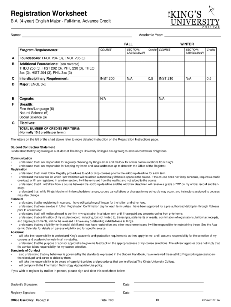 Fillable Online advising.unc.eduplanworksheetsPlan Your Courses with ...