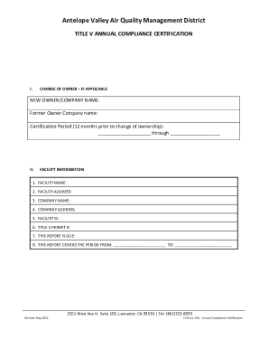 Fillable Online Form 19A - Annual Compliance Certification Fax Email ...