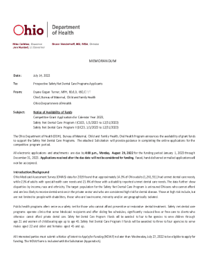 Fillable Online odh ohio MEMORANDUM - Ohio Department of Taxation Fax ...