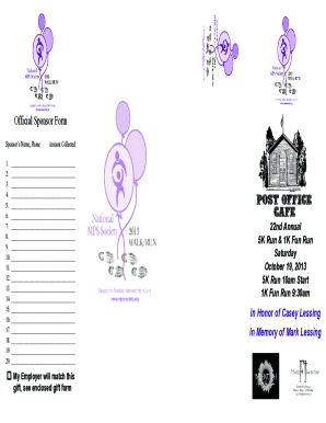 Fillable Online Editable Sponsorship Form Template - Fill Out and Sign ...