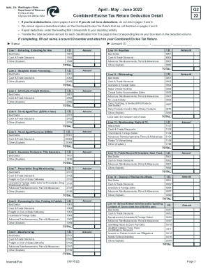 Fillable Online dor wa Mail Completed Form To: Washington State ...