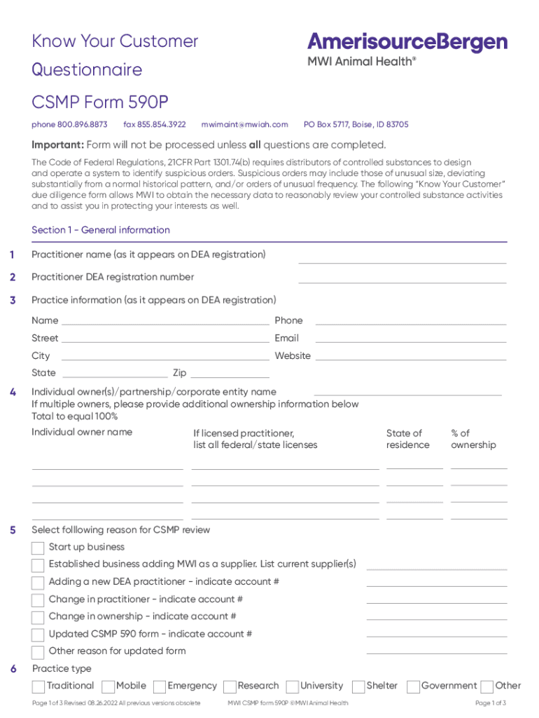 Fillable Online authoring.mwiah.com csra csra-form-590pPractitioner questionnaire - CSRA form ...