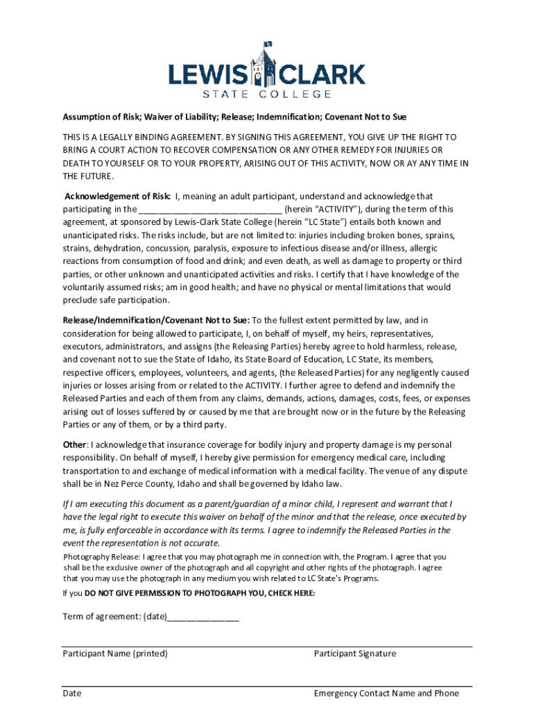 Fillable Online 18+ Printable General Release of Liability Form (Word30 ...