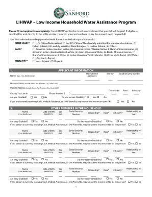 Fillable Online otda.ny.govprogramswater-assistanceLow Income Household ...