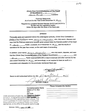 Fillable Online lla la Sworn to and subscribed before me, this y " day ...