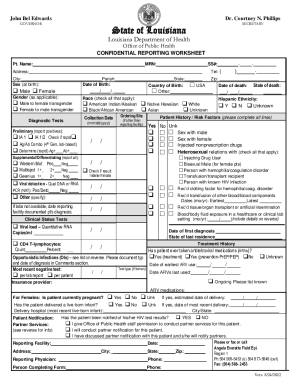 Fillable Online ldh.la.govassetsophJohn Bel Edwards Dr. Courtney N ...