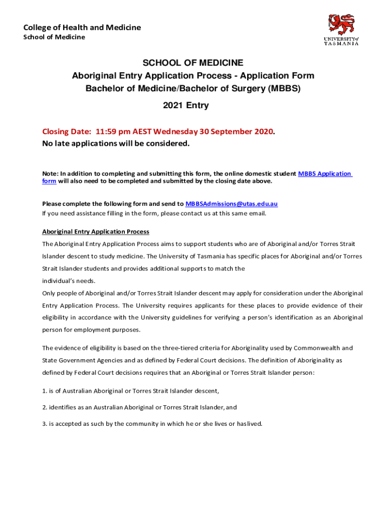 Fillable Online Aboriginal Entry Application Process - College of ...