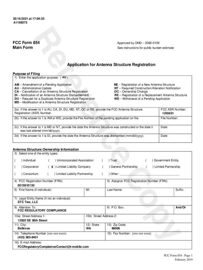 Fillable Online FCC Registration - LoginGeneral Mobile Radio Service ...
