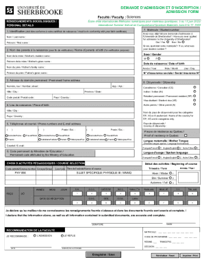 Fillable Online cocodoc.comform385881971-formulaire-de-demandeFormulaire De Demande Dadmission ...