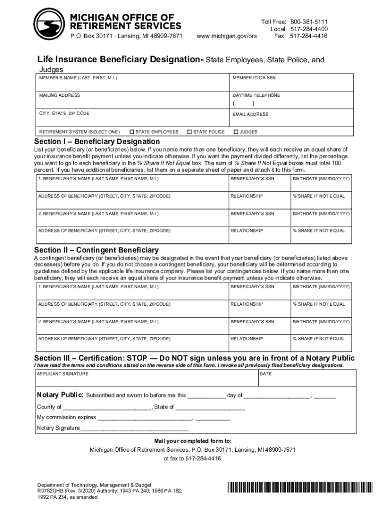 Fillable Online origin-sl.michigan.govdocumentsR134G-4-03Deferred ...