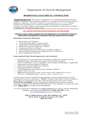 Fillable Online Electrical Contractor - Washington State Department ...