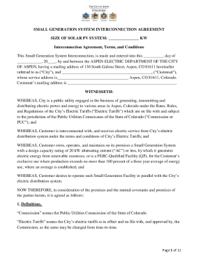 Fillable Online What Is an Interconnection Agreement in Solar?Solar ...