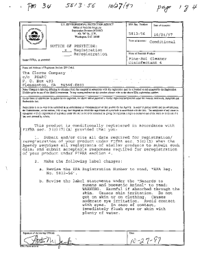 Fillable Online U.S. EPA, Pesticide Product Label, PINE-SOL CLEANER ...