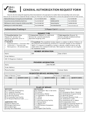 Fillable Online Pharmacy Prior Authorization General Requirements ...