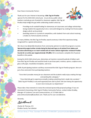 Fillable Online Dear Future Community Partner: Thank you for your ...