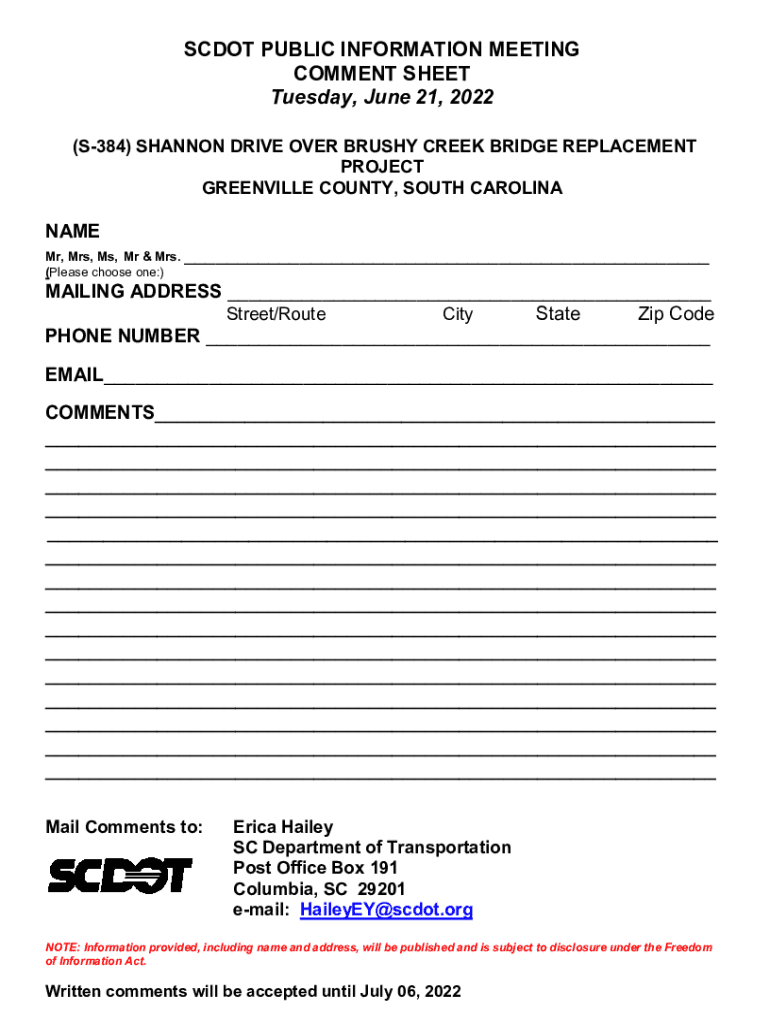 Fillable Online info2.scdot.orgprojectsViewerFilesSCDOT PUBLIC ...