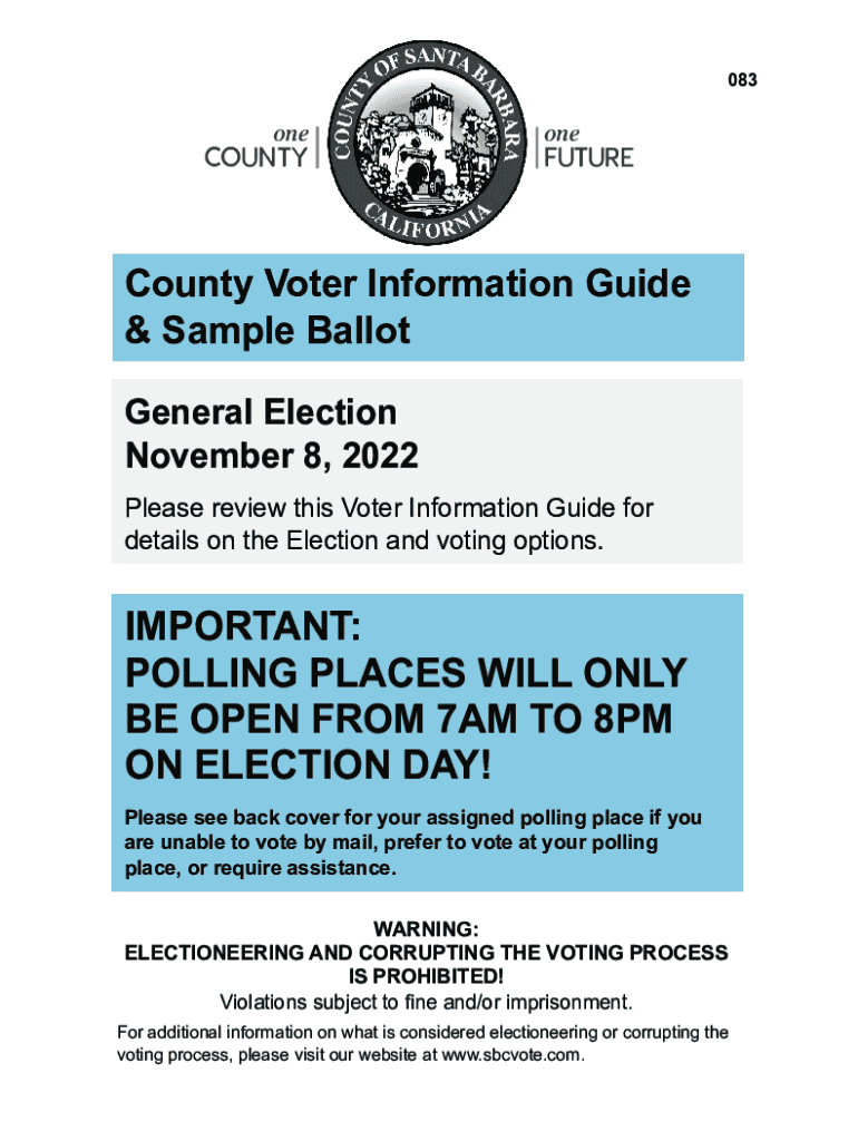 Fillable Online California Secretary of State - Official Voter ...