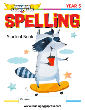 Fillable Online Reading Eggspress Spelling Year 5 Student Book Fax ...