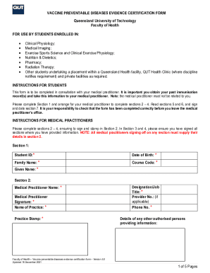 Fillable Online QUT Medical Centre - HomeMedical Laboratory Sciences ...