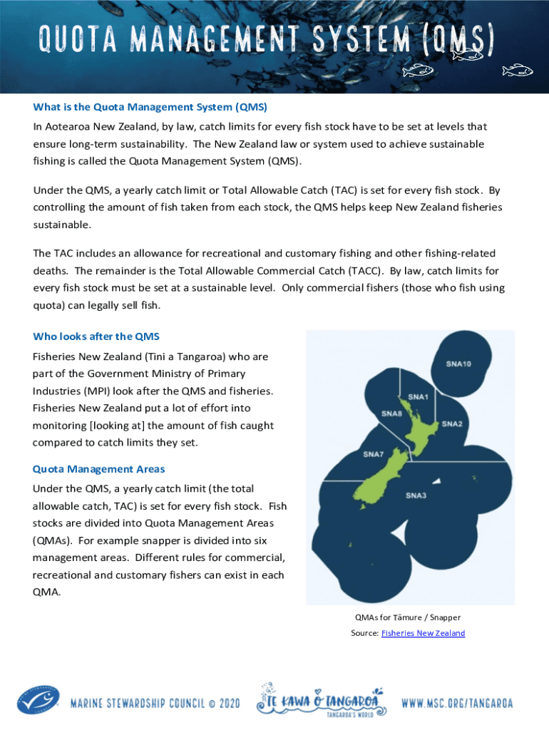 Fillable Online rescuefish.co.nzfaqwhat-is-the-quotaWhat is the Quota ...