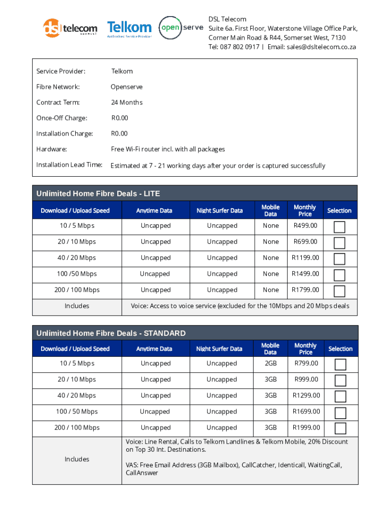 Fillable Online How To Cancel Your Telkom Line Fibre Tiger Fax Email ...