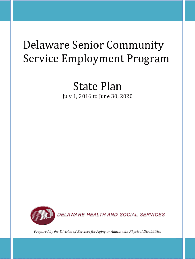 Fillable Online dhss delaware Senior Community Service Employment ...