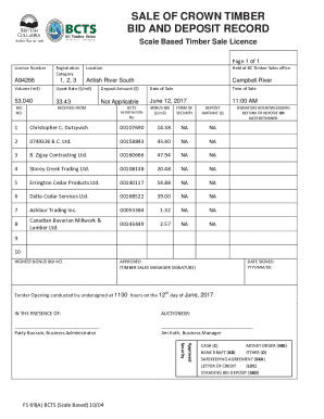 Fillable Online Oregon Department of Forestry : Timber sales : Forest ...