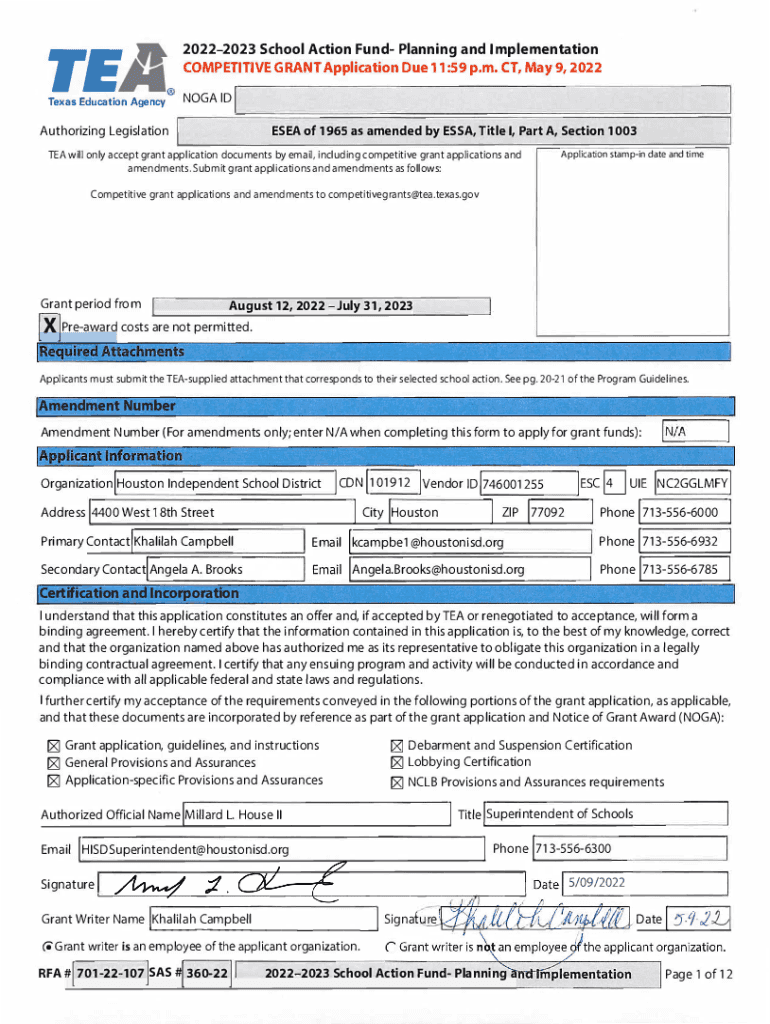 Fillable Online teadev.tea.texas.govsitesdefaultTEA School Action Fund ...