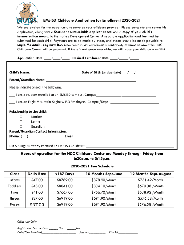 Fillable Online infohub.nyced.orgworking-with-the-doeearlyEligibility Forms for Childcare ...