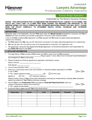 Fillable Online sites.hanover.comKansasLPLBridgeApplicationLawyers ...