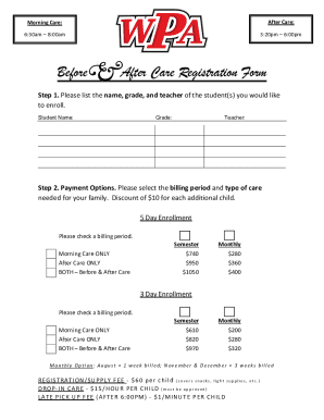 Fillable Online Parent Enrollment Form..docx Fax Email Print - pdfFiller