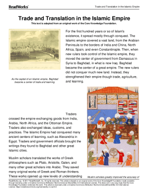 Fillable Online Islamic Trade - Islam's HistoryTrade in the Islamic ...