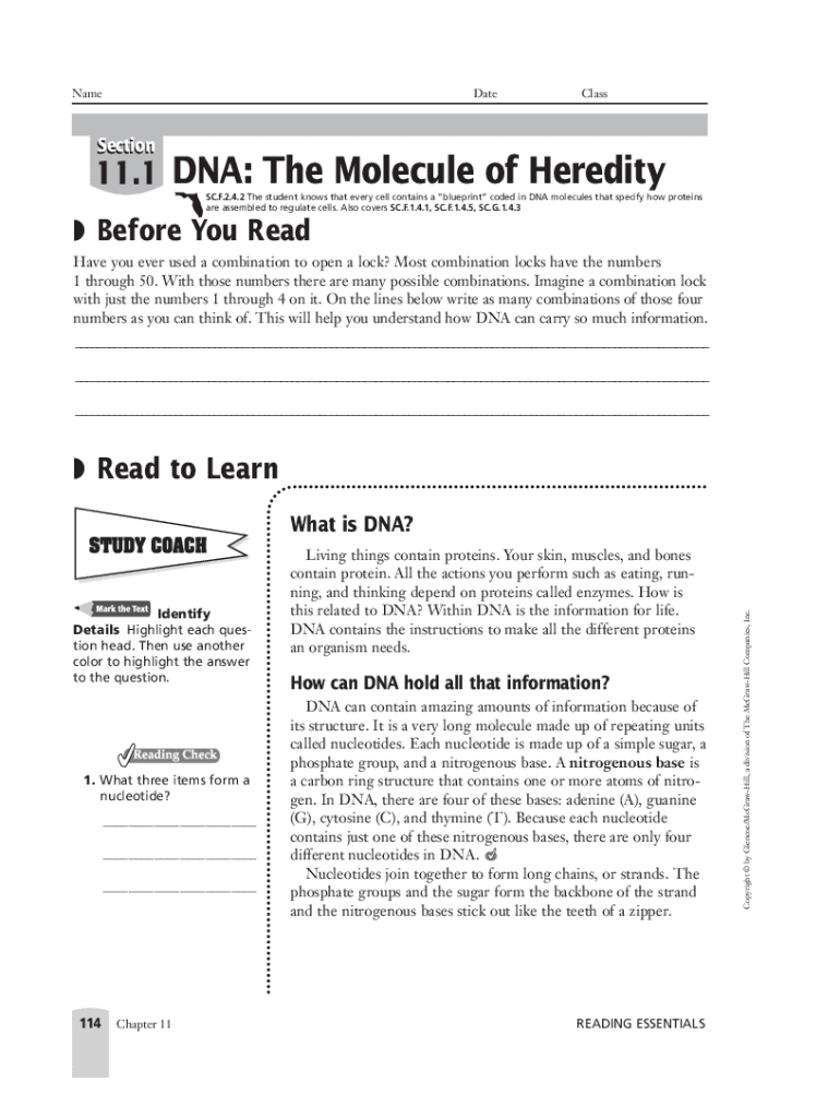 Fillable Online Deoxyribonucleic Acid (DNA) Fact Sheet - Genome ...